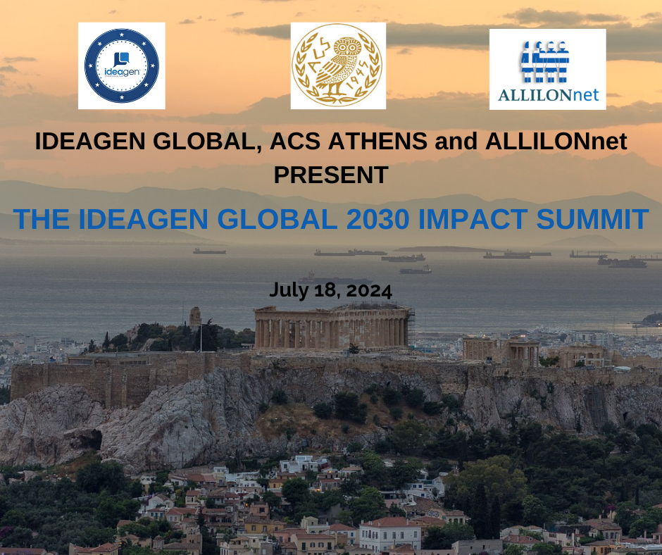 Σας καλούμε στο « IDEAGEN GLOBAL 2030 IMPACT SUMMIT» στην Αθήνα, 18 ...